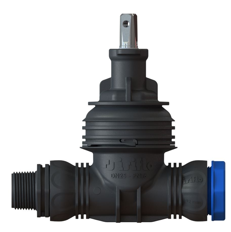 Type 292: Eco Line gate valve with male threads x PE connection