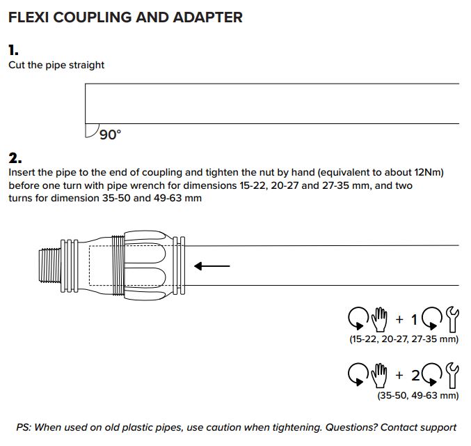 Type 113: Flexi Male Coupling